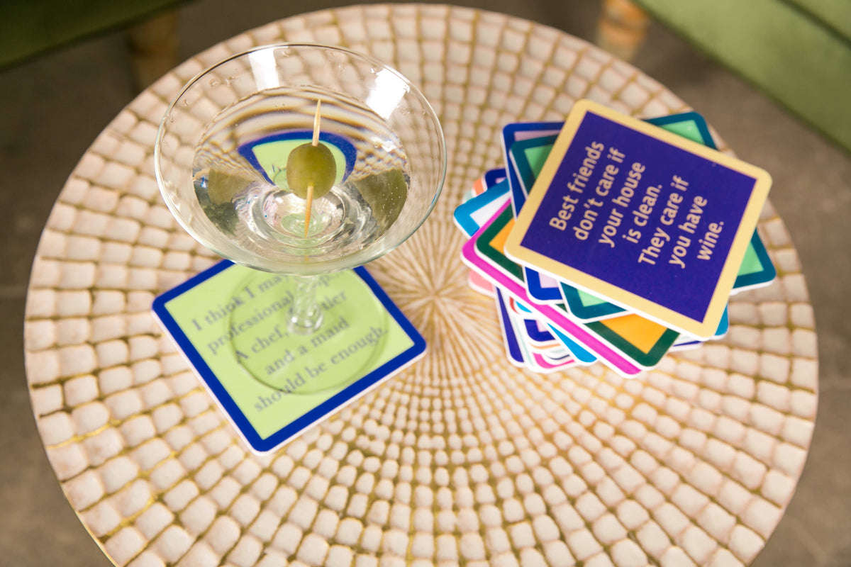 HILARIOUS Drink Coaster: Cable repairman was on the street – Initial ...