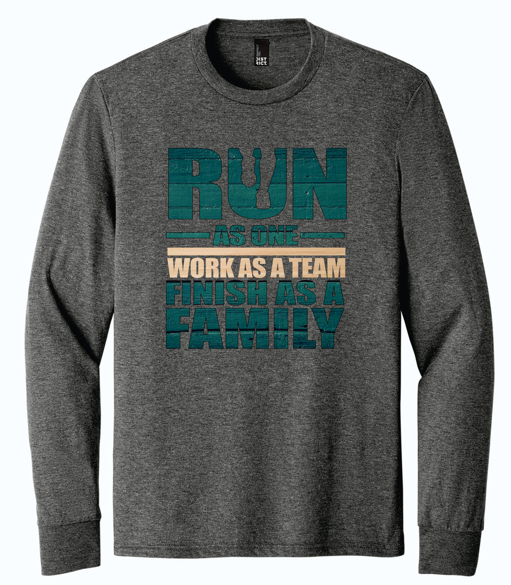 WHS YOUTH Long Sleeve Run as One Finish as Family Tee – Initial Inspiration