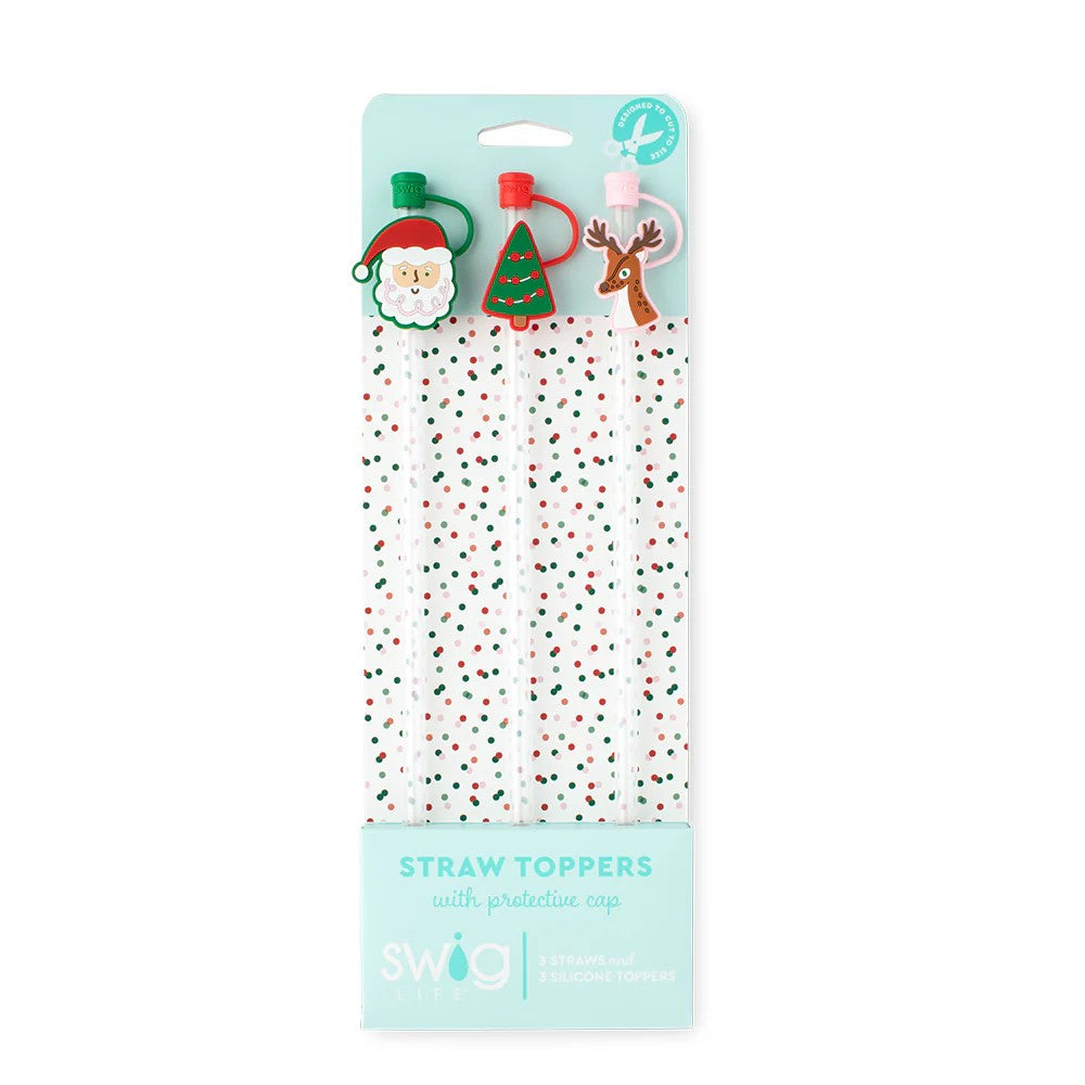 Swig Life Christmas Cameos Straw Topper Set – Initial Inspiration